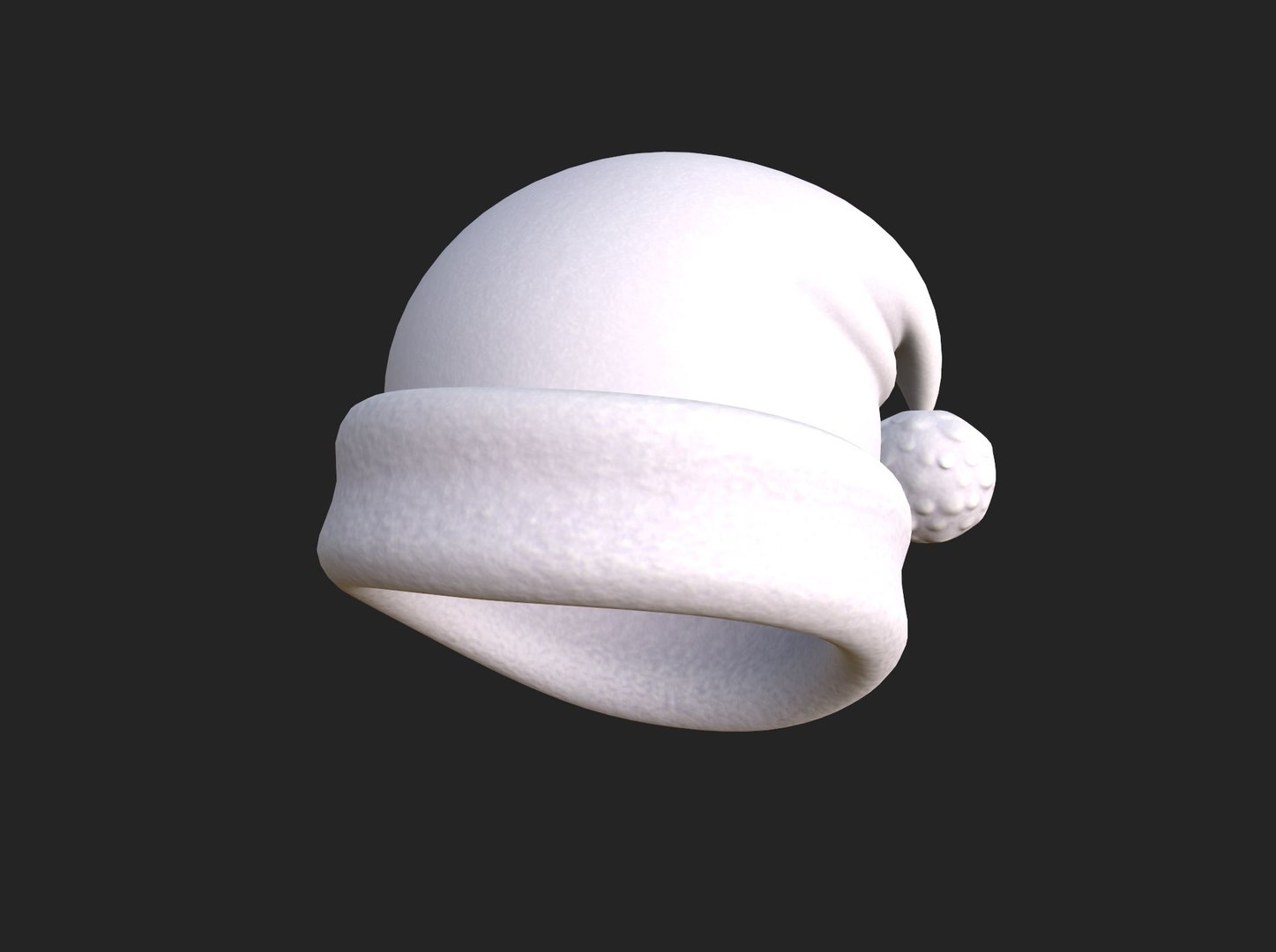 Hat060 White Nightcap 3D Model - TurboSquid 2337689