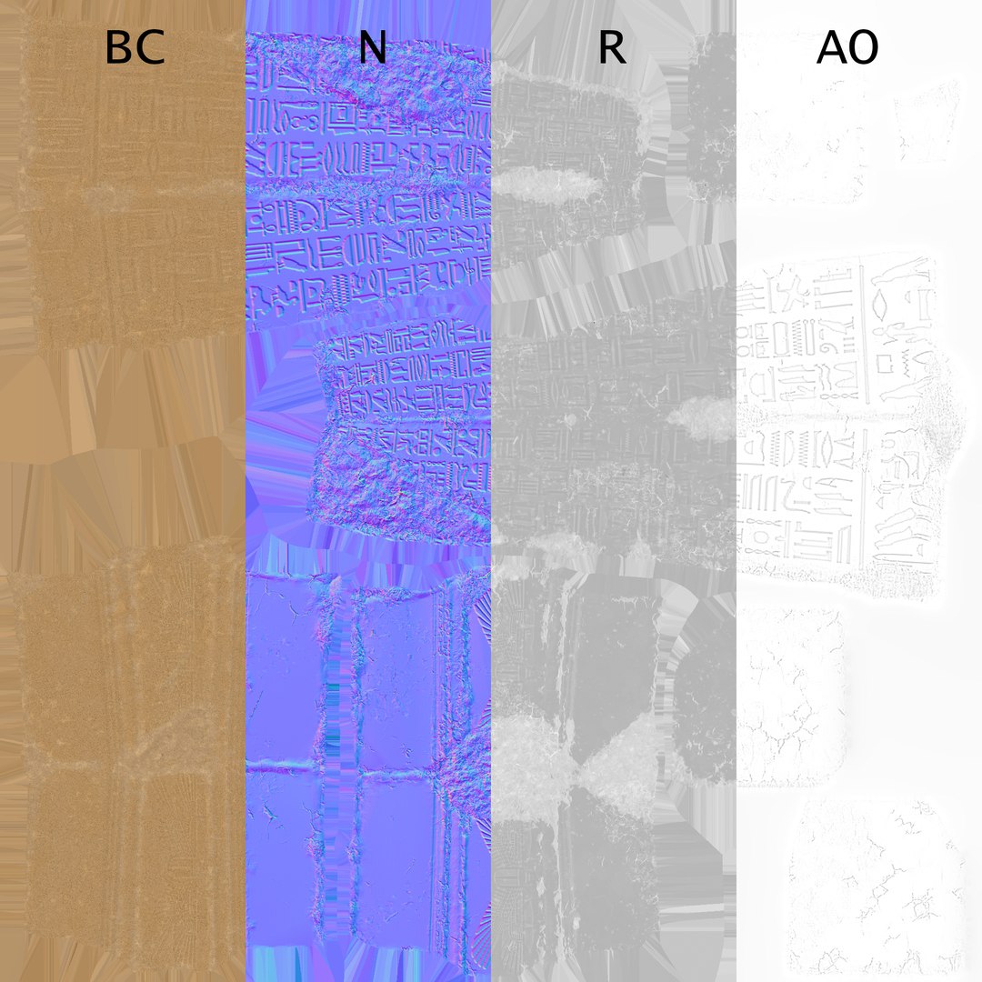 Ancient Egypt Pillar 3D Model - TurboSquid 1612490