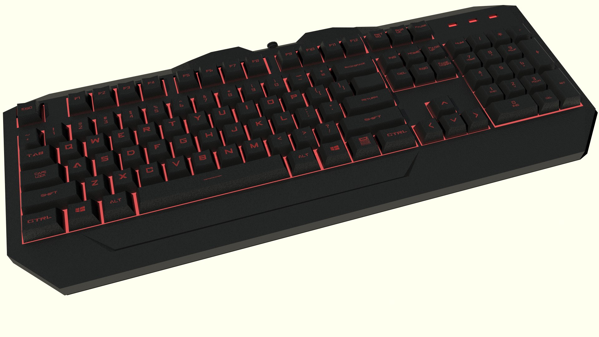 c4d qwerty led keyboard