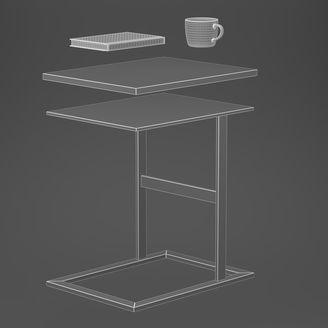 Marble Black Table 3D Model - TurboSquid 2170073