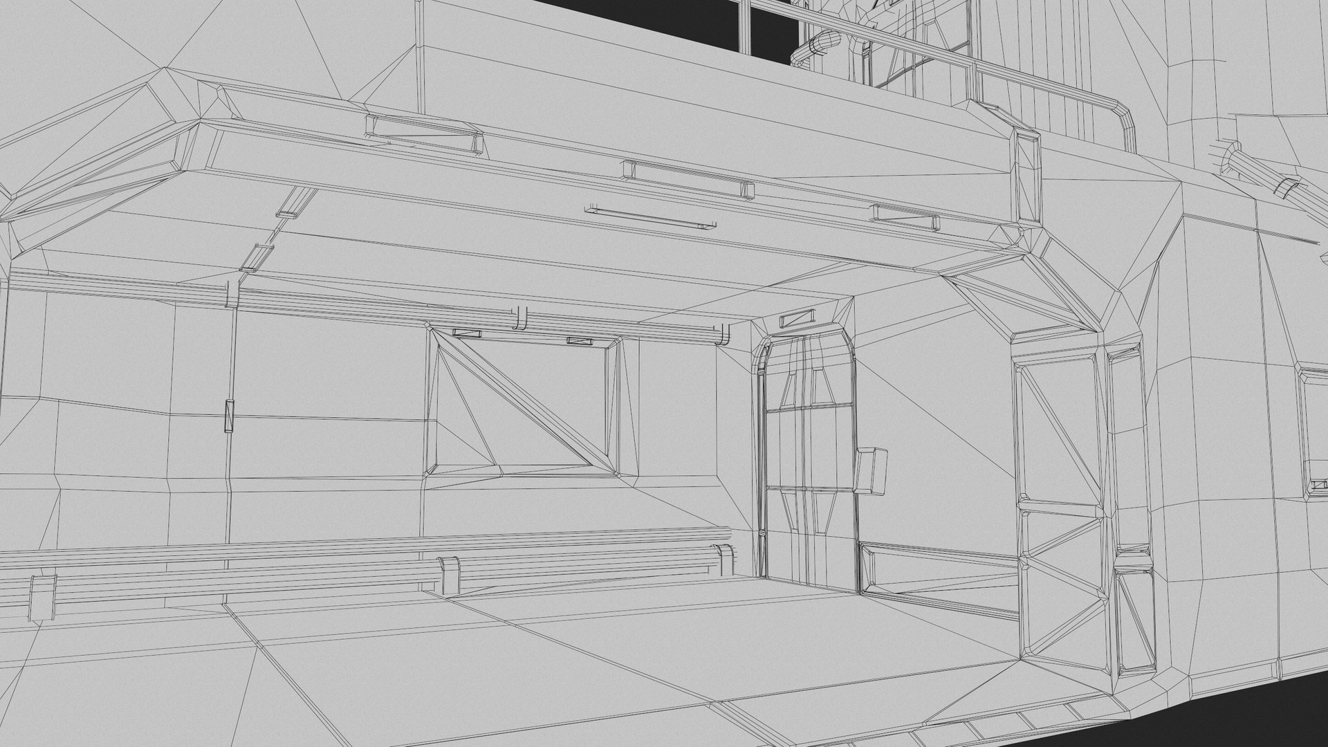 Interplanetary Garage Modular Sci-fi 3D Model - TurboSquid 1640063