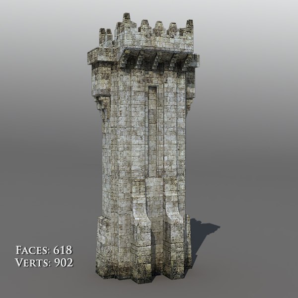 medieval castle gatehouse towers dxf