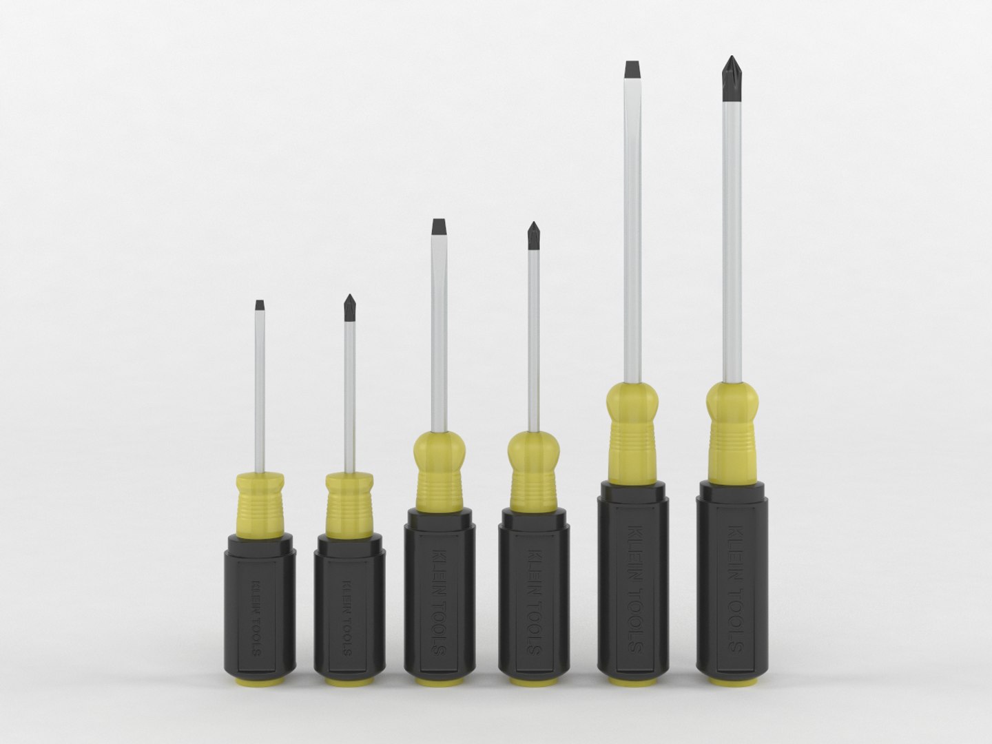 6 piece screwdriver set 3D model - TurboSquid 1341955