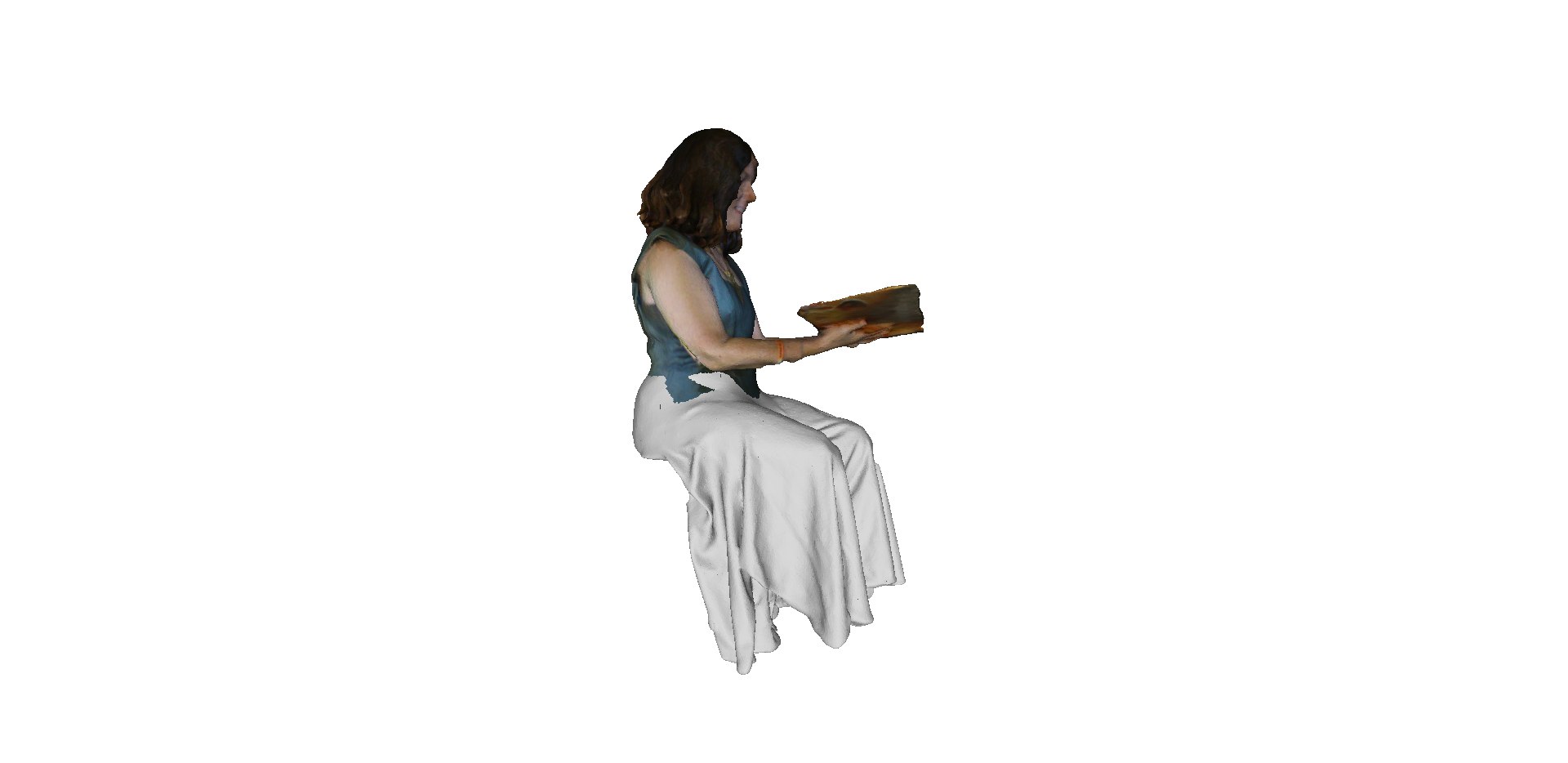 Girl reading 3D model - TurboSquid 1235205
