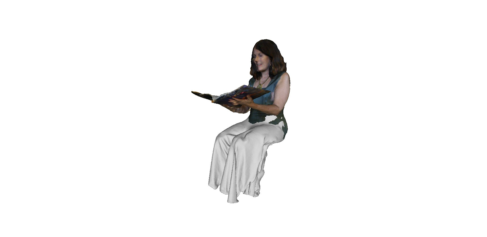 Girl reading 3D model - TurboSquid 1235205
