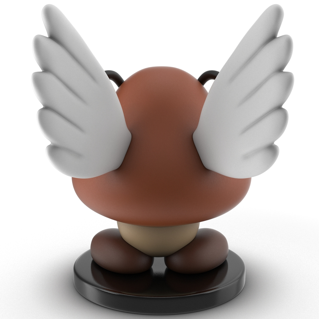 3d model flying goomba toy