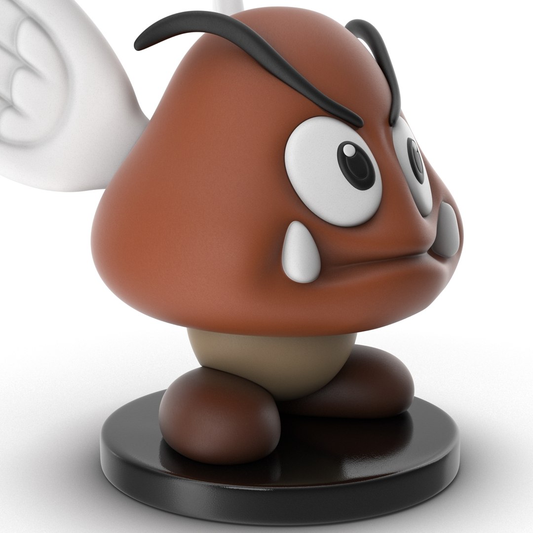 3d model flying goomba toy