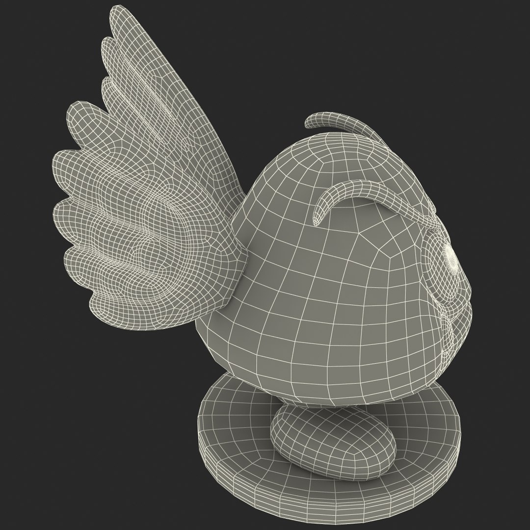 3d model flying goomba toy