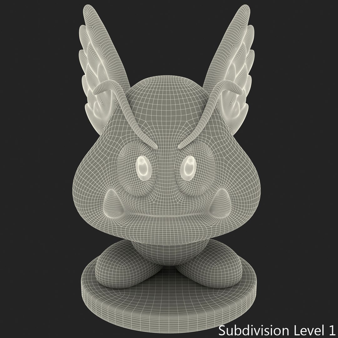 3d Model Flying Goomba Toy