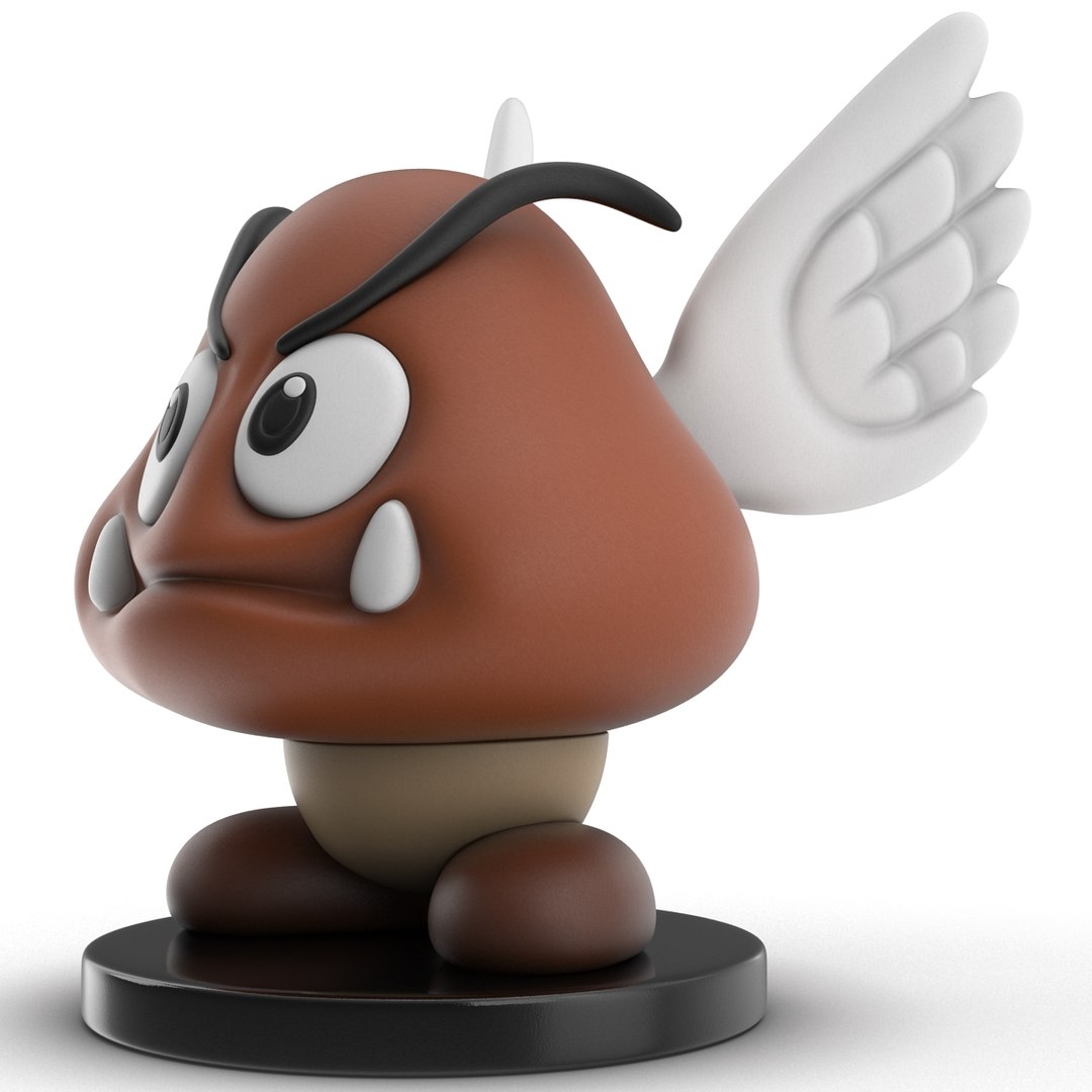 3d model flying goomba toy