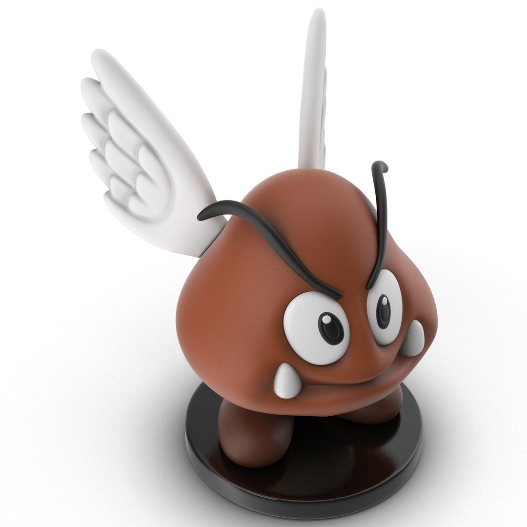 3d model flying goomba toy