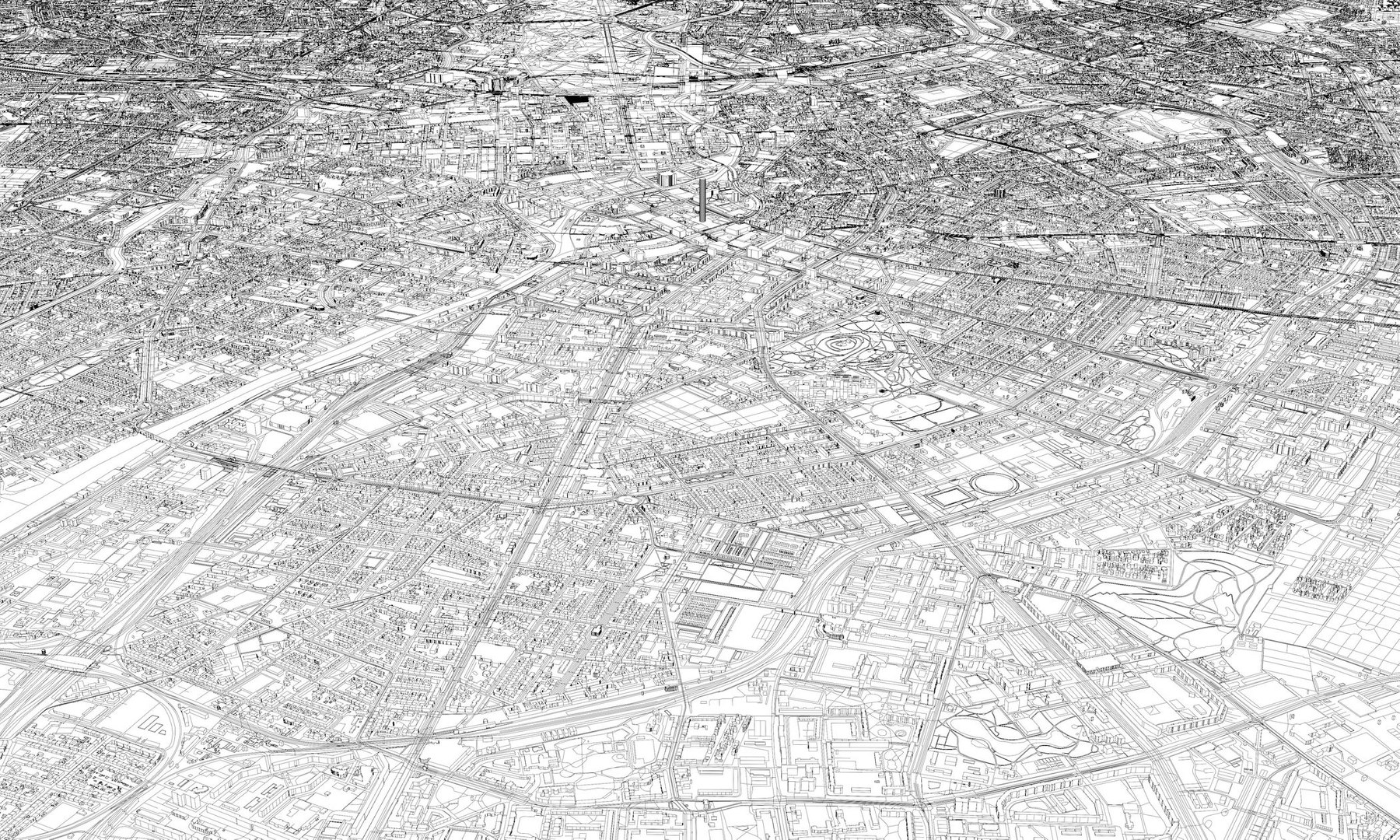 3D model Berlin Germany - city and mass buildings - TurboSquid 2084070