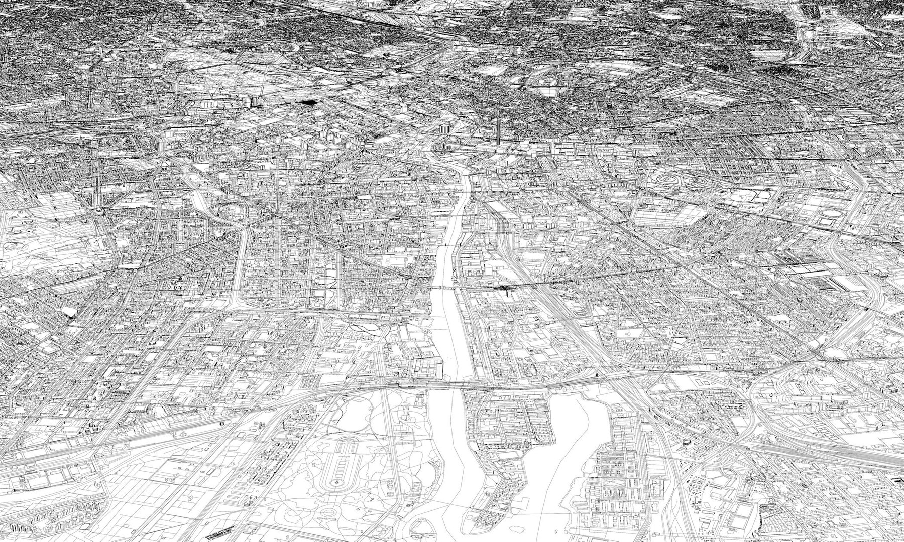 3D model Berlin Germany - city and mass buildings - TurboSquid 2084070