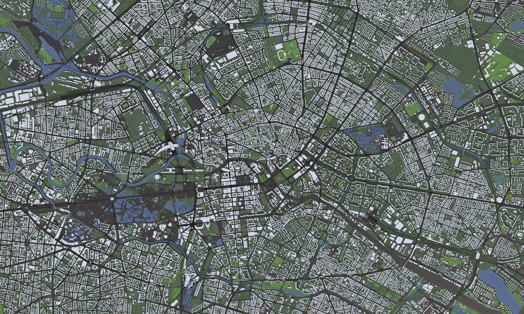 3D model Berlin Germany - city and mass buildings - TurboSquid 2084070