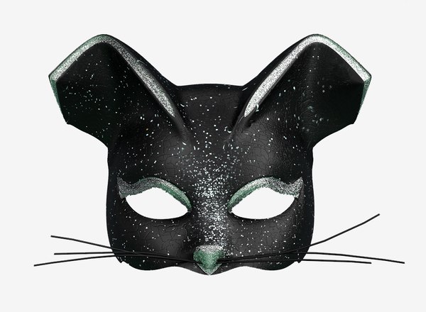 3d model black cat mask
