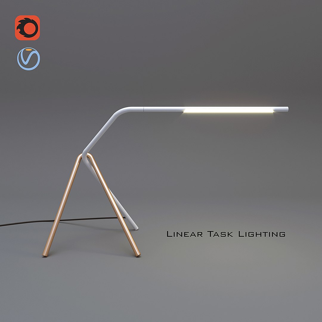 Linear Task Light-Vray Corona 3D model - TurboSquid 1942101
