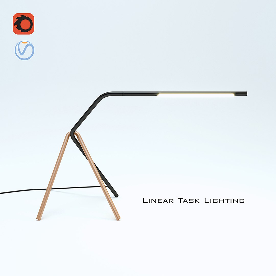 Linear Task Light-Vray Corona 3D model - TurboSquid 1942101