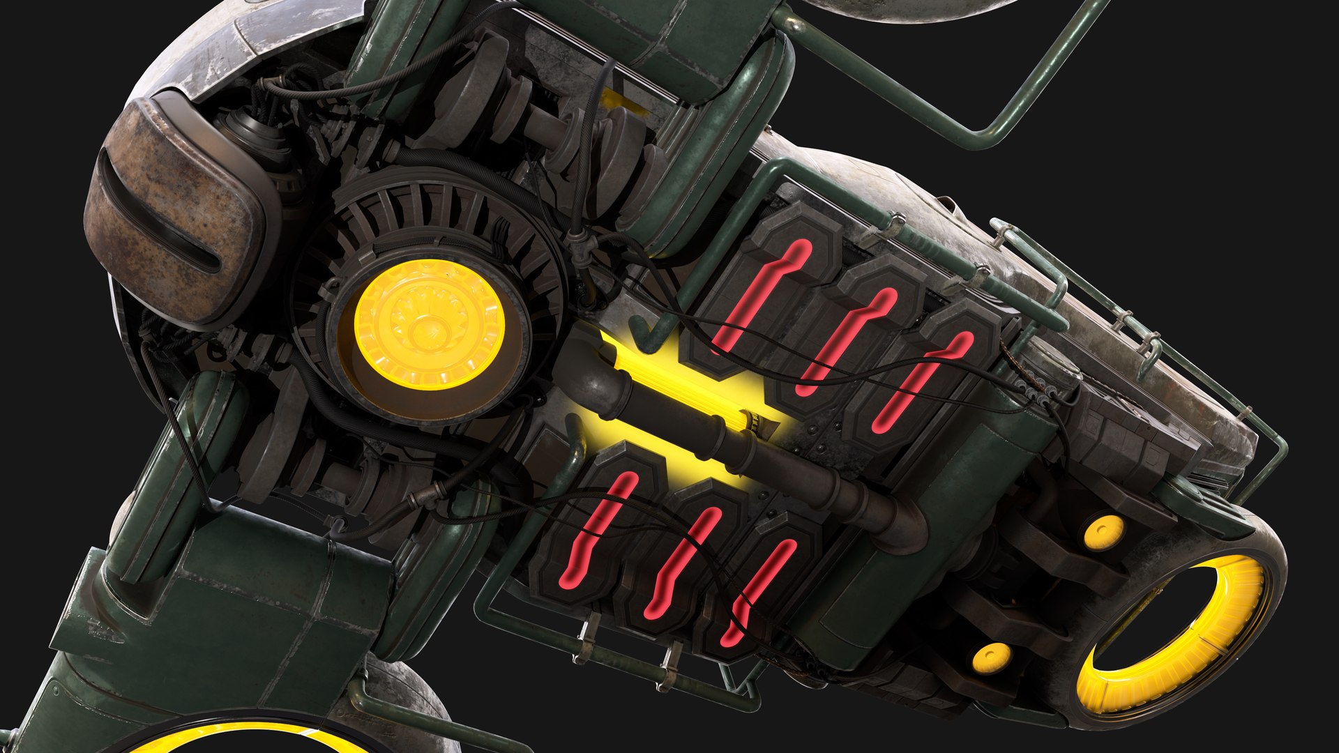 3D Model Sci-Fi Flying Hover Truck Space Fighter - TurboSquid 2351022