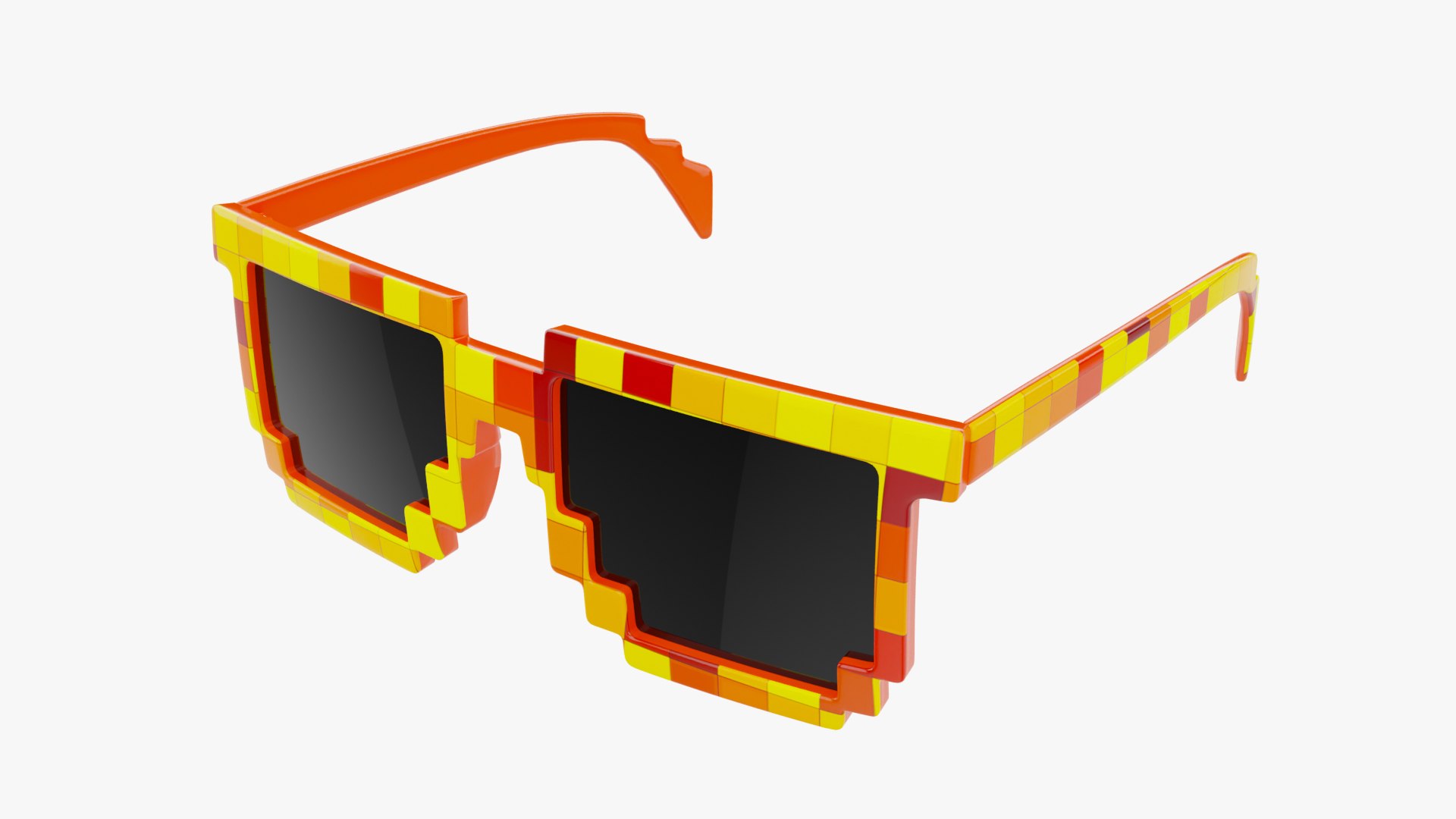 3D Pixel Style Sunglasses - TurboSquid 1960201