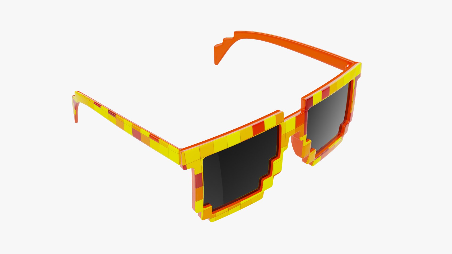 3D Pixel Style Sunglasses - TurboSquid 1960201