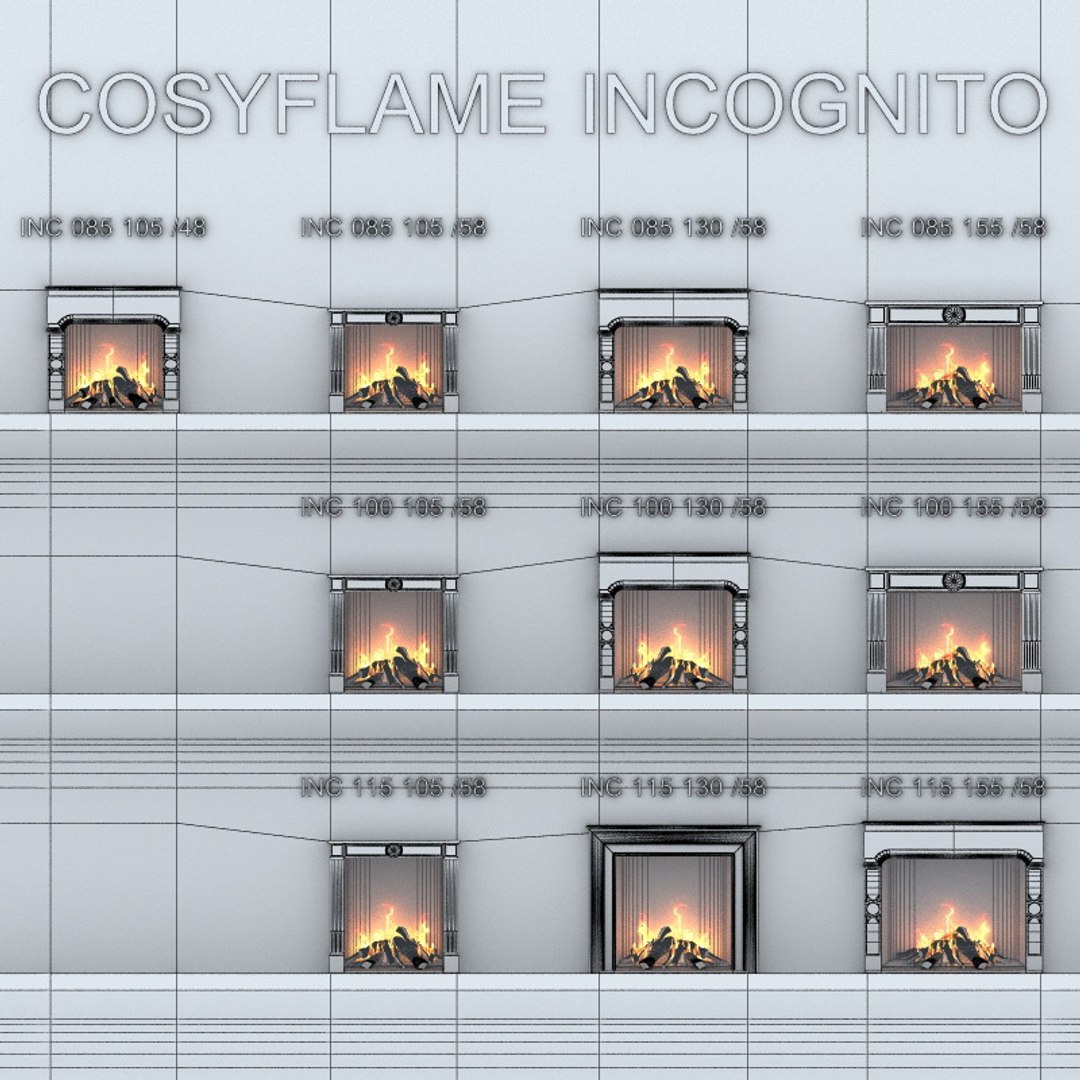 3D Model Fireplaces Cosyflame Incognito - TurboSquid 1216673