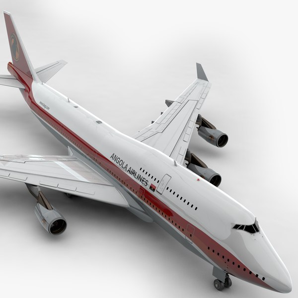 modelo 3d Boeing 747 TAAG Angola Airlines L821 - TurboSquid 1602703