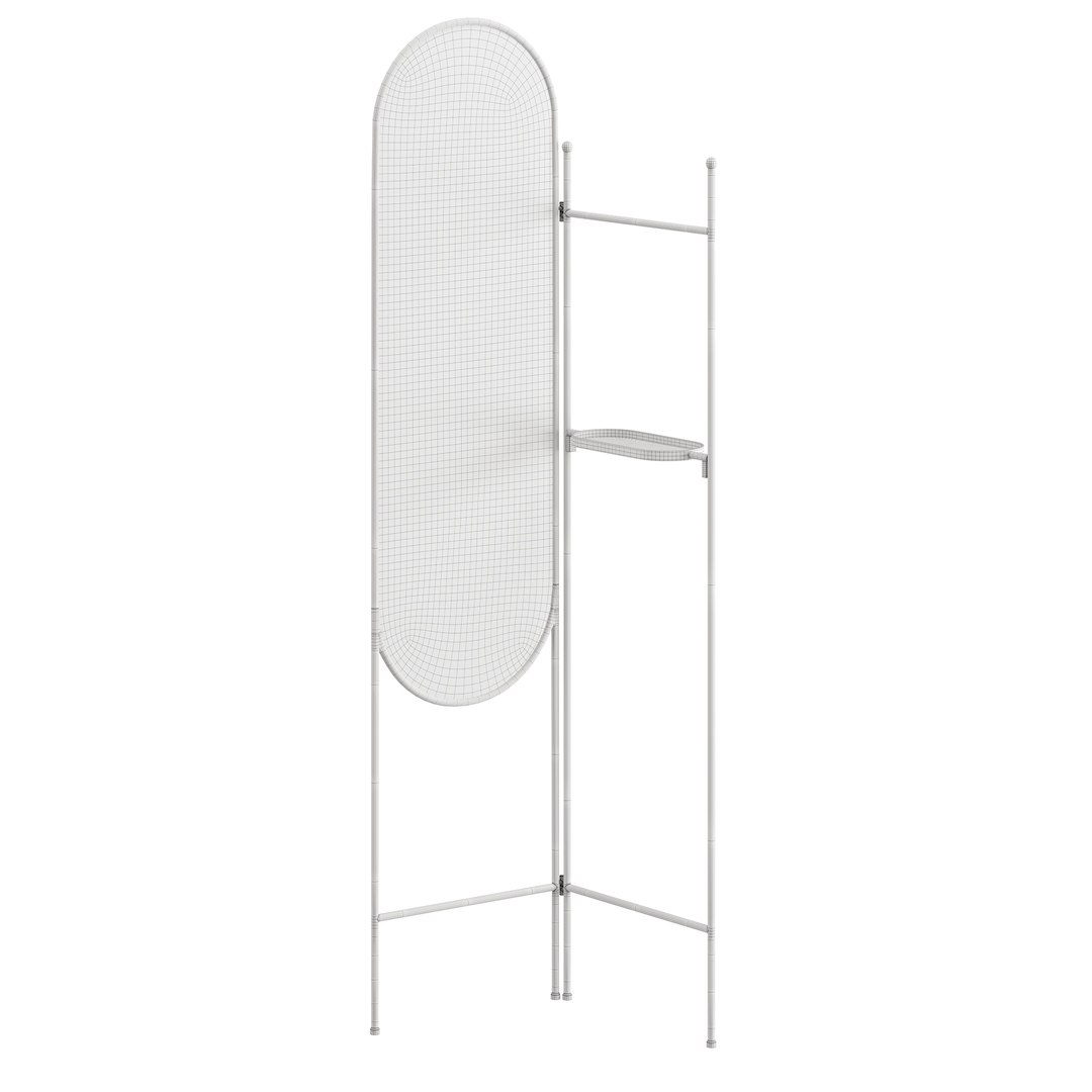3D Vaniria Standing Mirror - TurboSquid 2162097