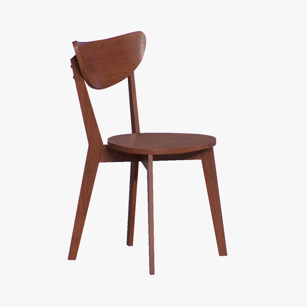 3D Bangkok Dining Chair walnut finish model - TurboSquid 1716852