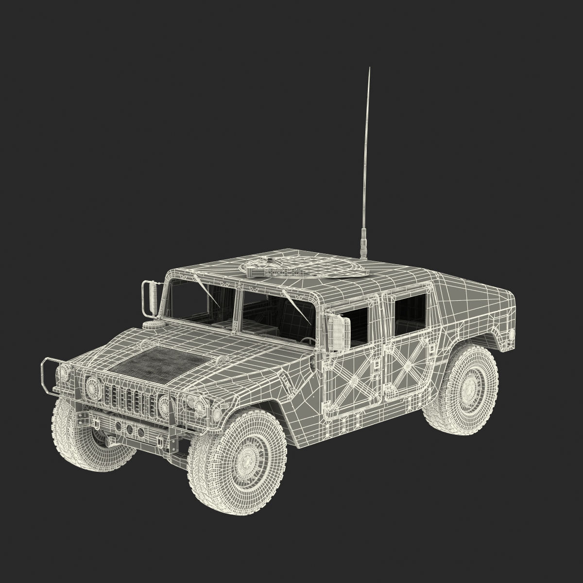 modelo 3d Humvee Camo Rigged modelo 3D - TurboSquid 1046957