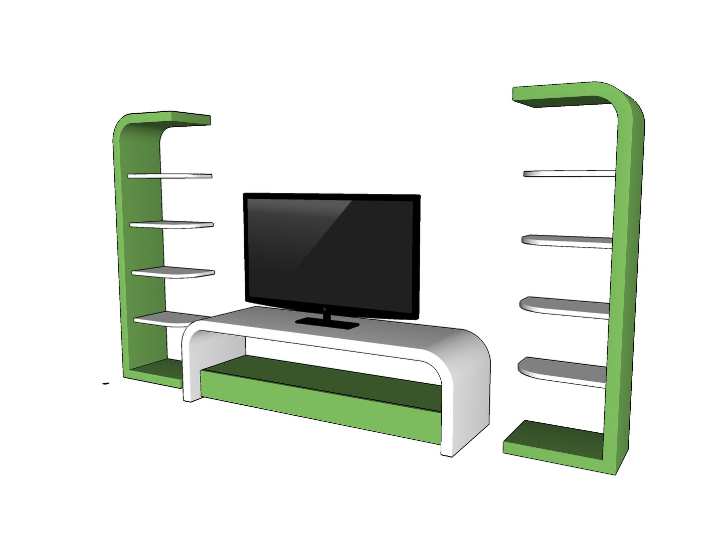 3d Tv Set Model