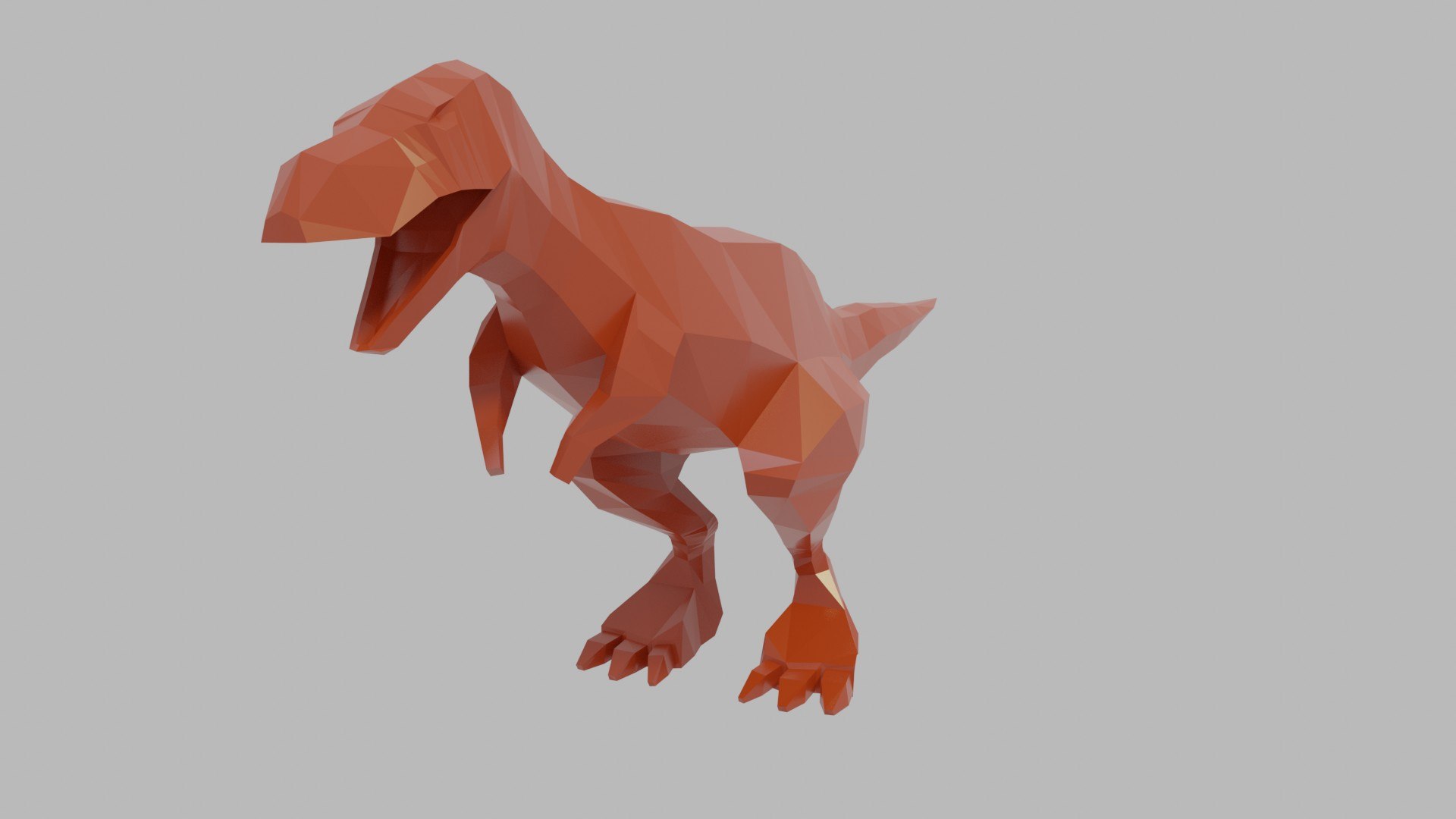 Low Poly T-rex 3D Model - TurboSquid 1954250