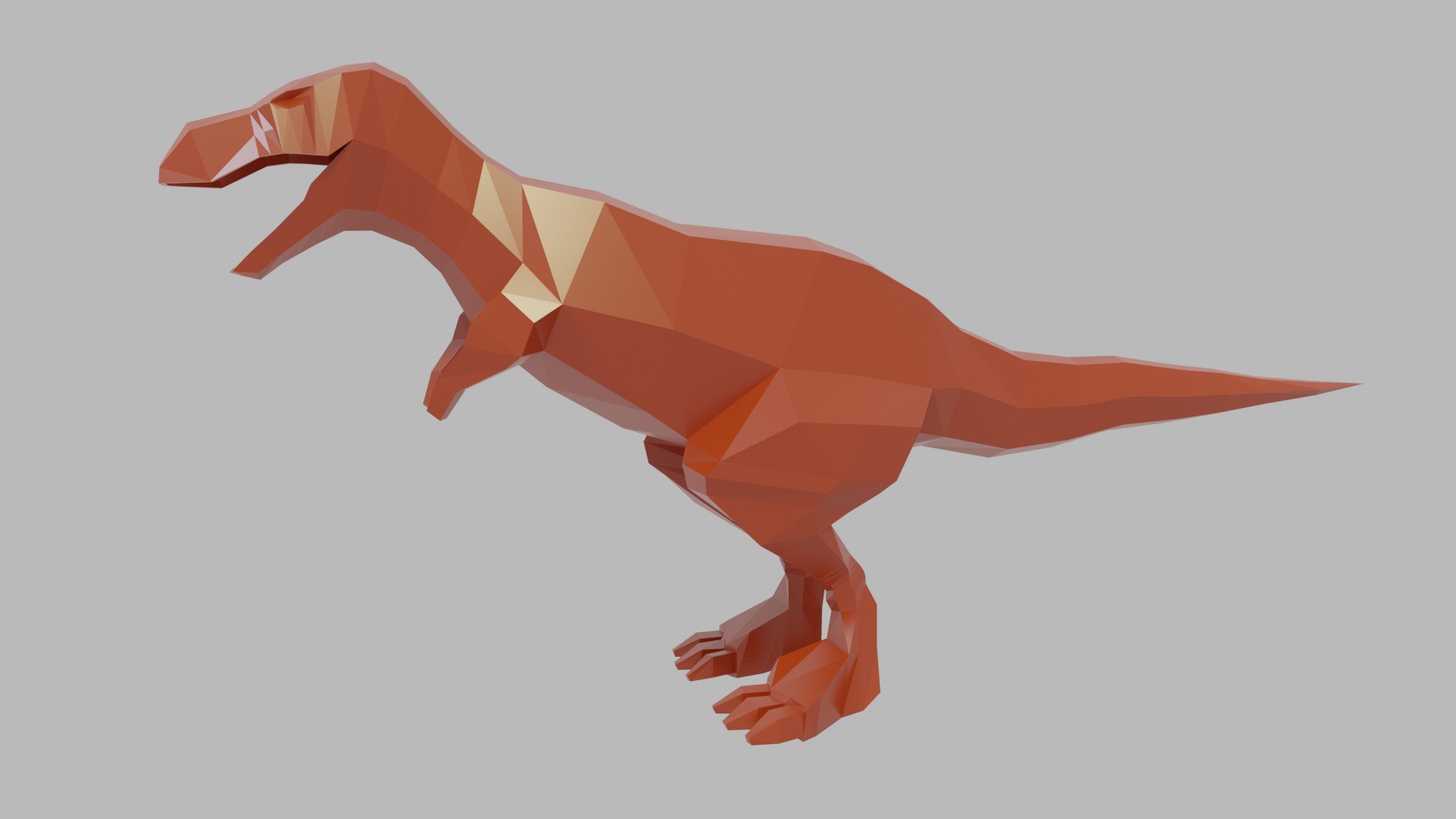 Low Poly T-rex 3D Model - TurboSquid 1954250