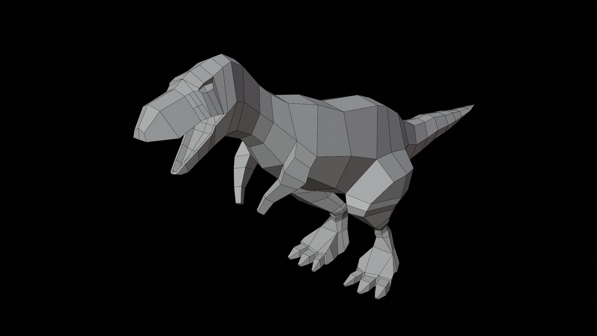 Low Poly T-rex 3D Model - TurboSquid 1954250