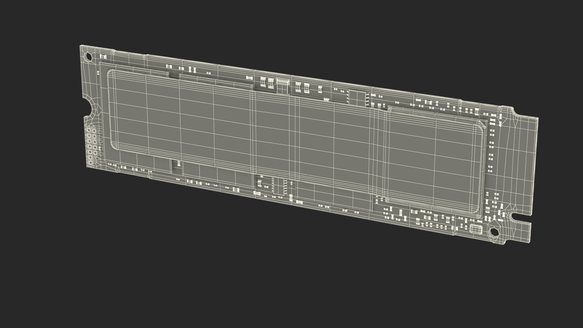 3D Model M2 NVMe SSD Blue 2 TB - TurboSquid 2145966