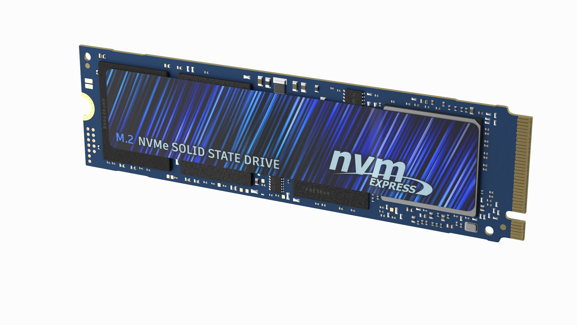 3D Model M2 NVMe SSD Blue 2 TB - TurboSquid 2145966