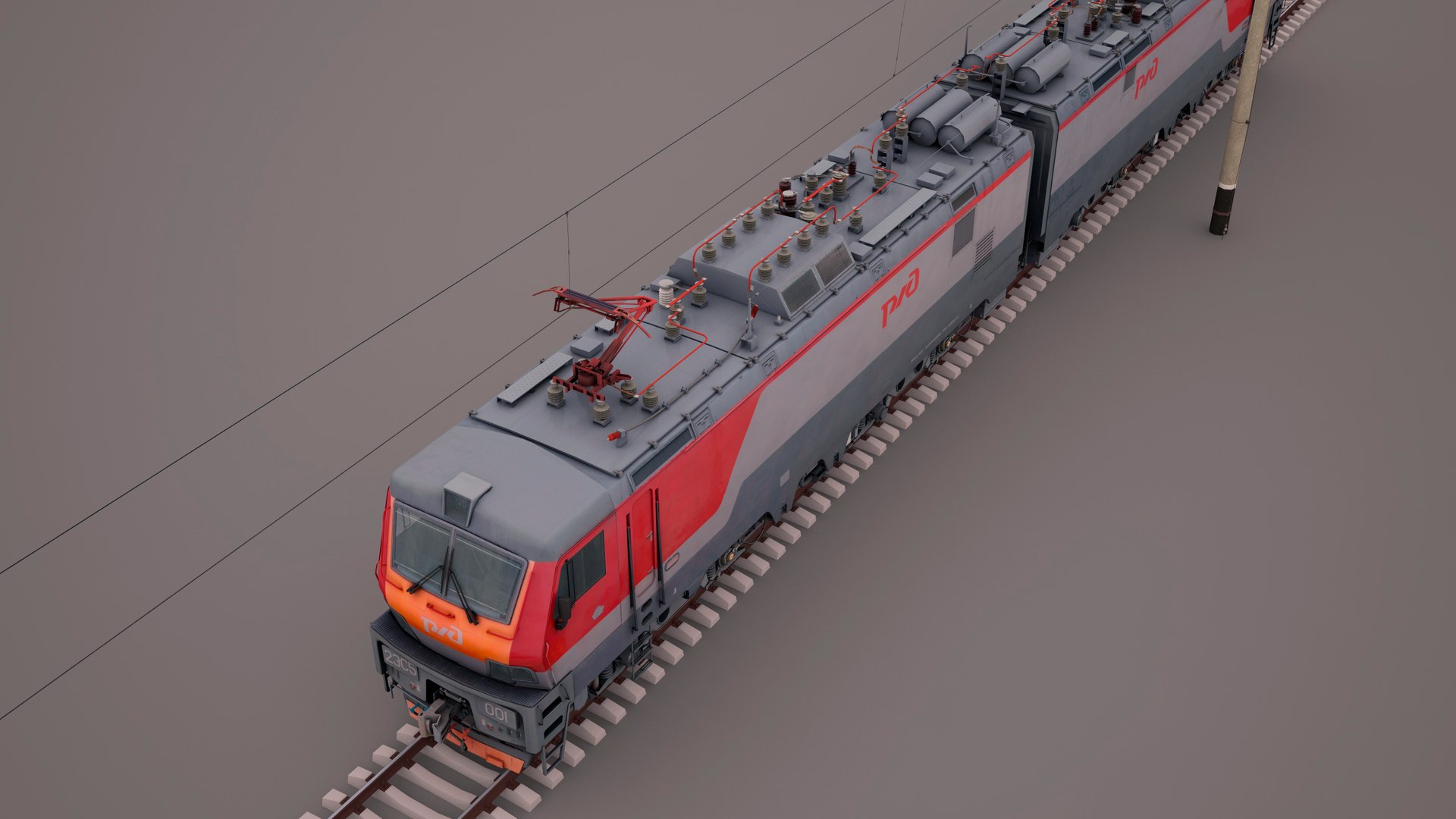 2es5 Freight Electric Locomotive 3d Max