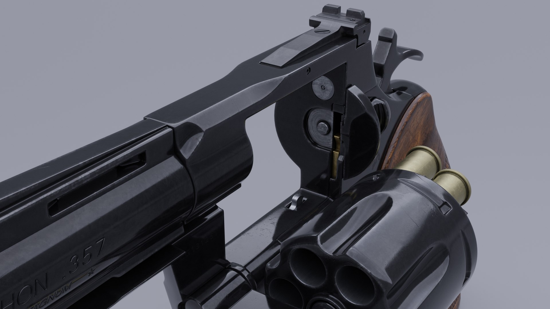 Colt Python 357 4 Inch Black 3D - TurboSquid 2035881