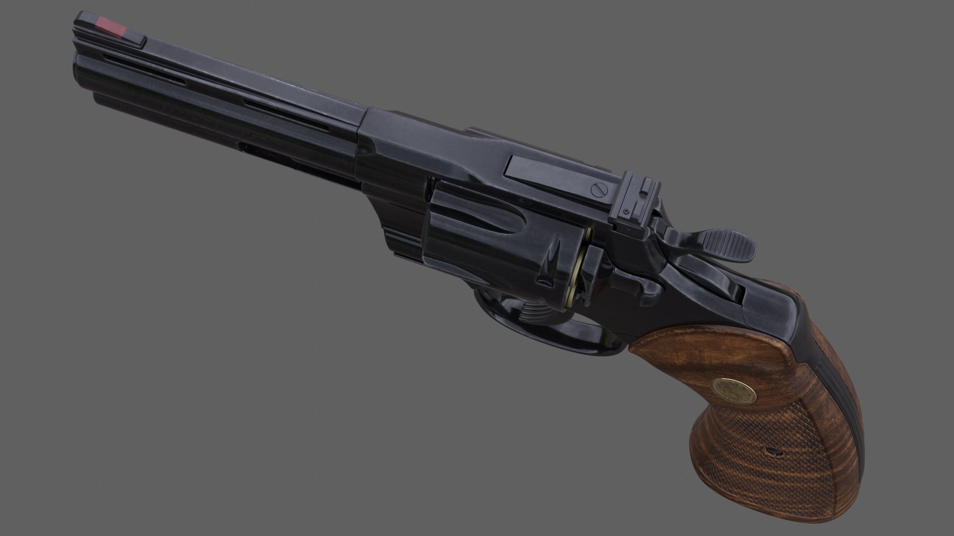 Colt Python 357 4 Inch Black 3D - TurboSquid 2035881