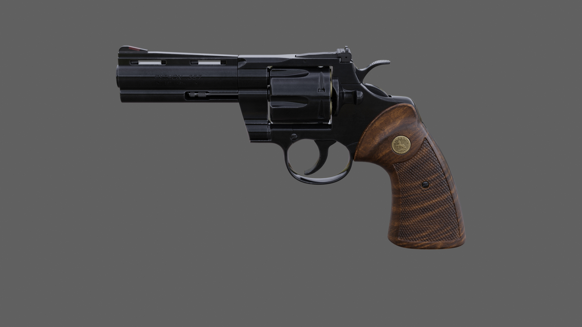 Colt Python 357 4 Inch Black 3D - TurboSquid 2035881