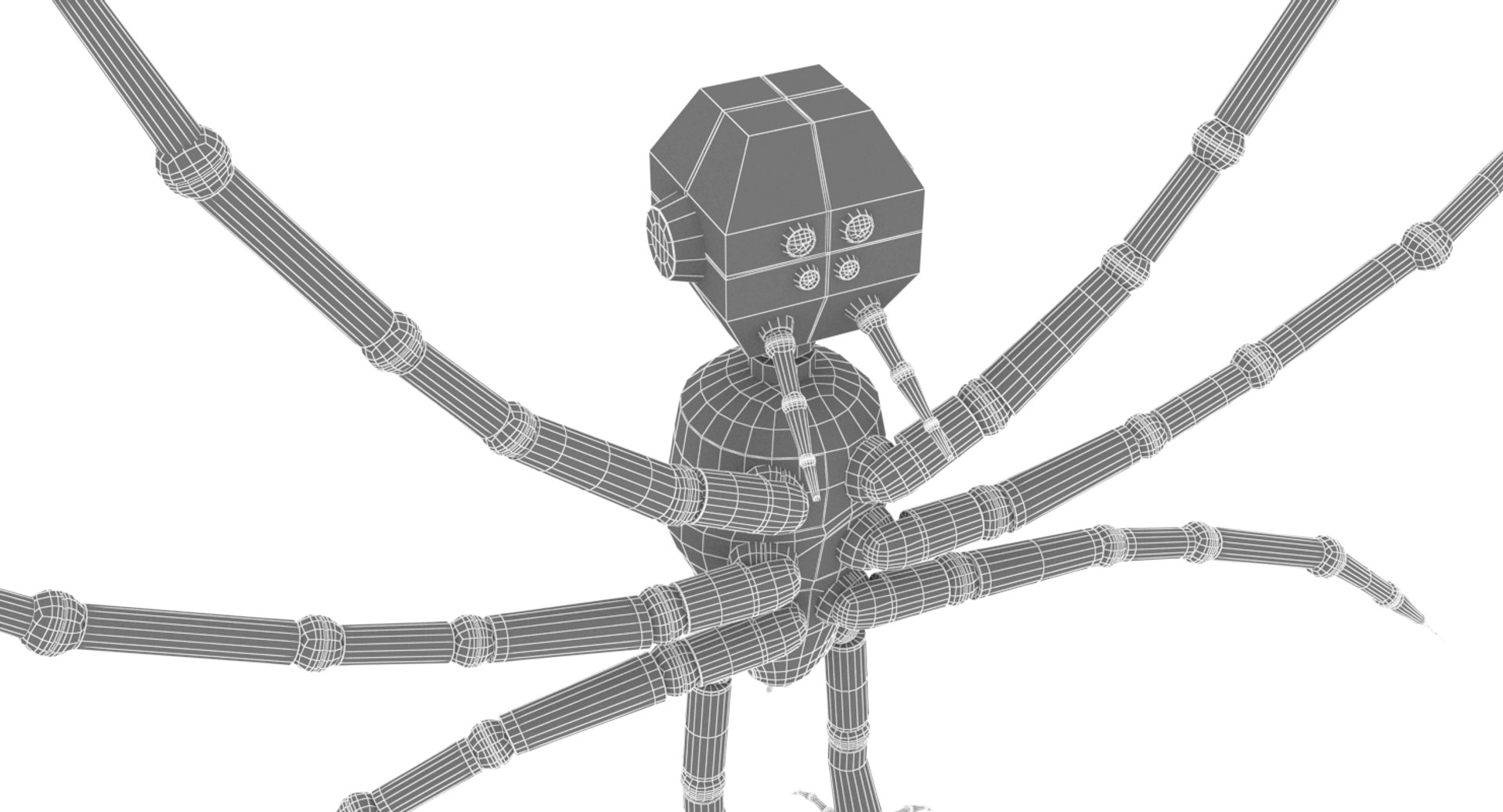 3D robot spider bot - TurboSquid 1187295