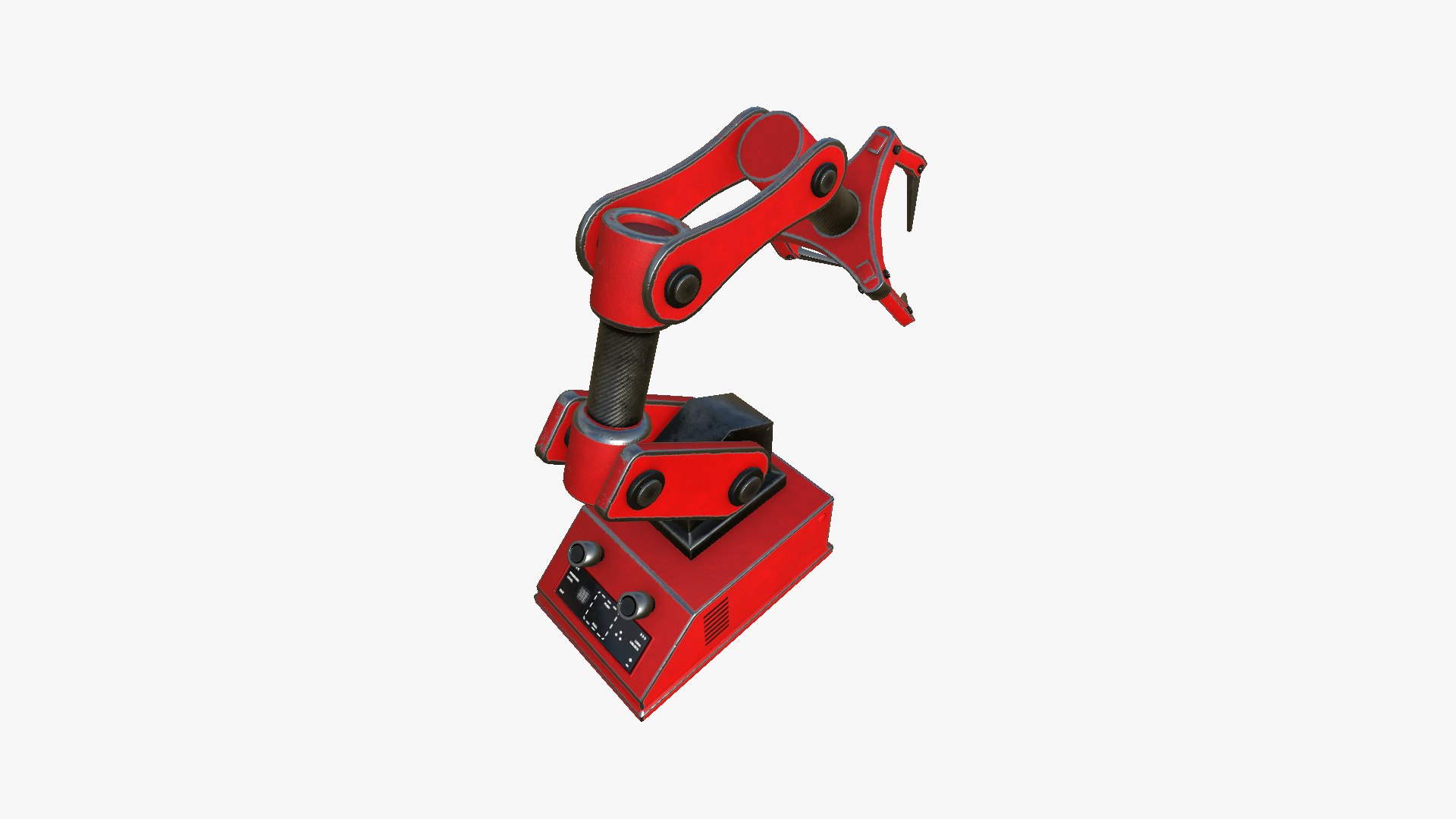 Robotic Hand A04 Red - Machinery Industrial Design 3D model ...
