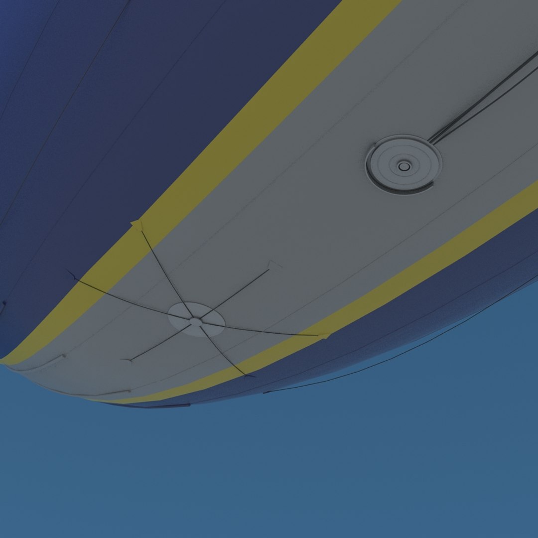 3d Max Good Year Blimp