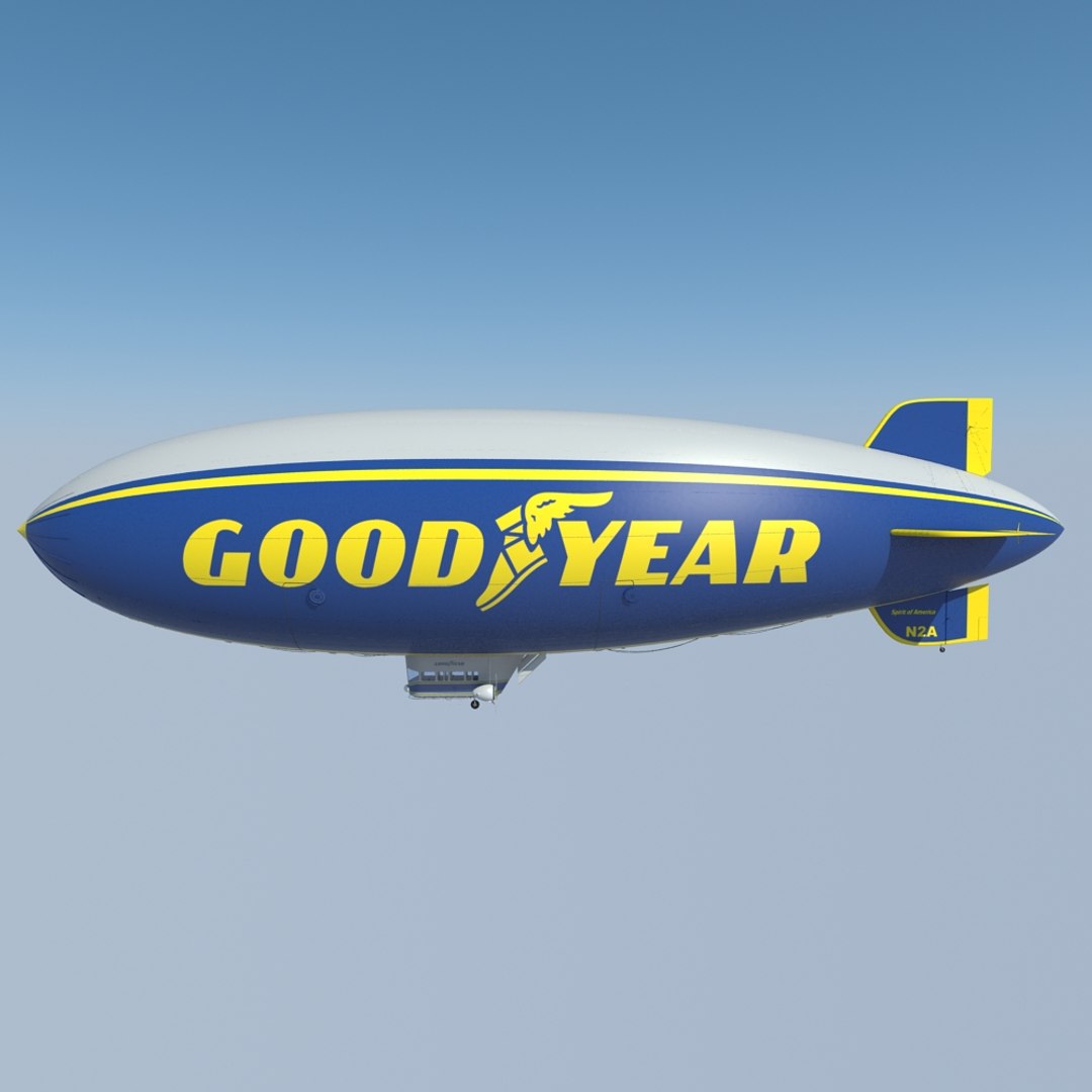 3d Max Good Year Blimp