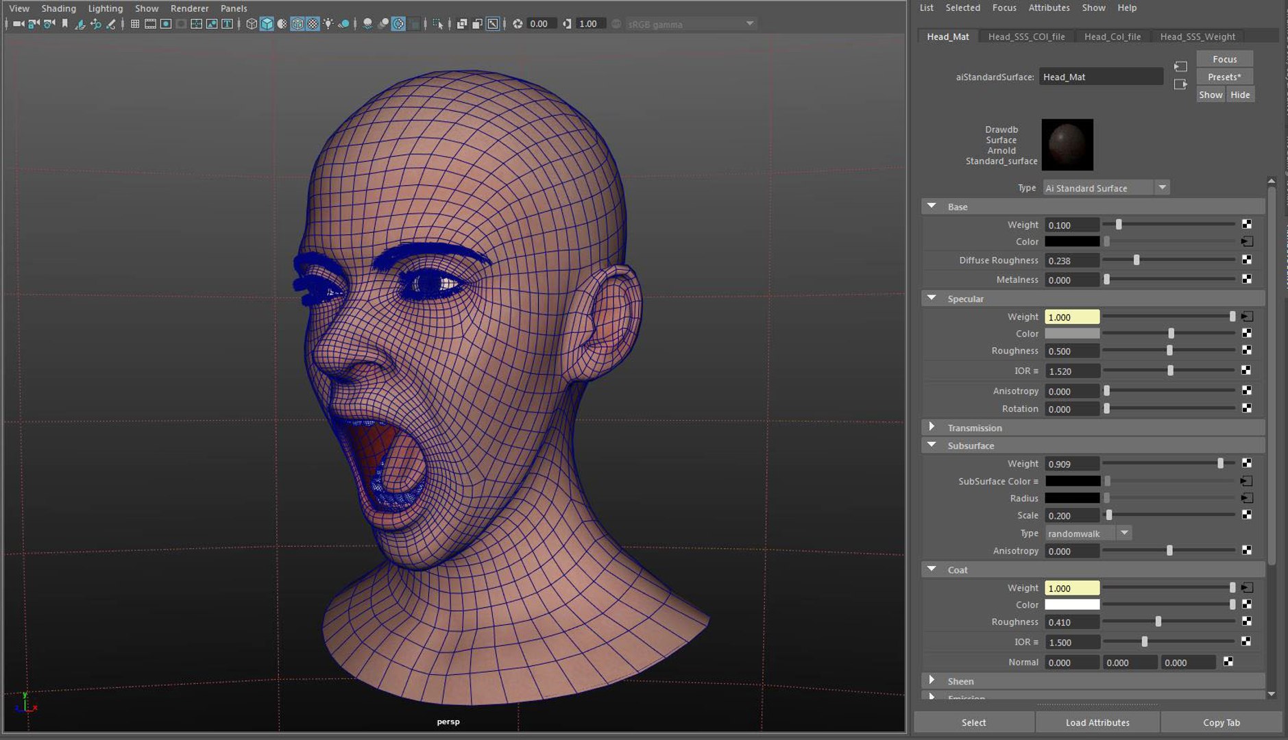 3D female head 37 facial expression - TurboSquid 1401490