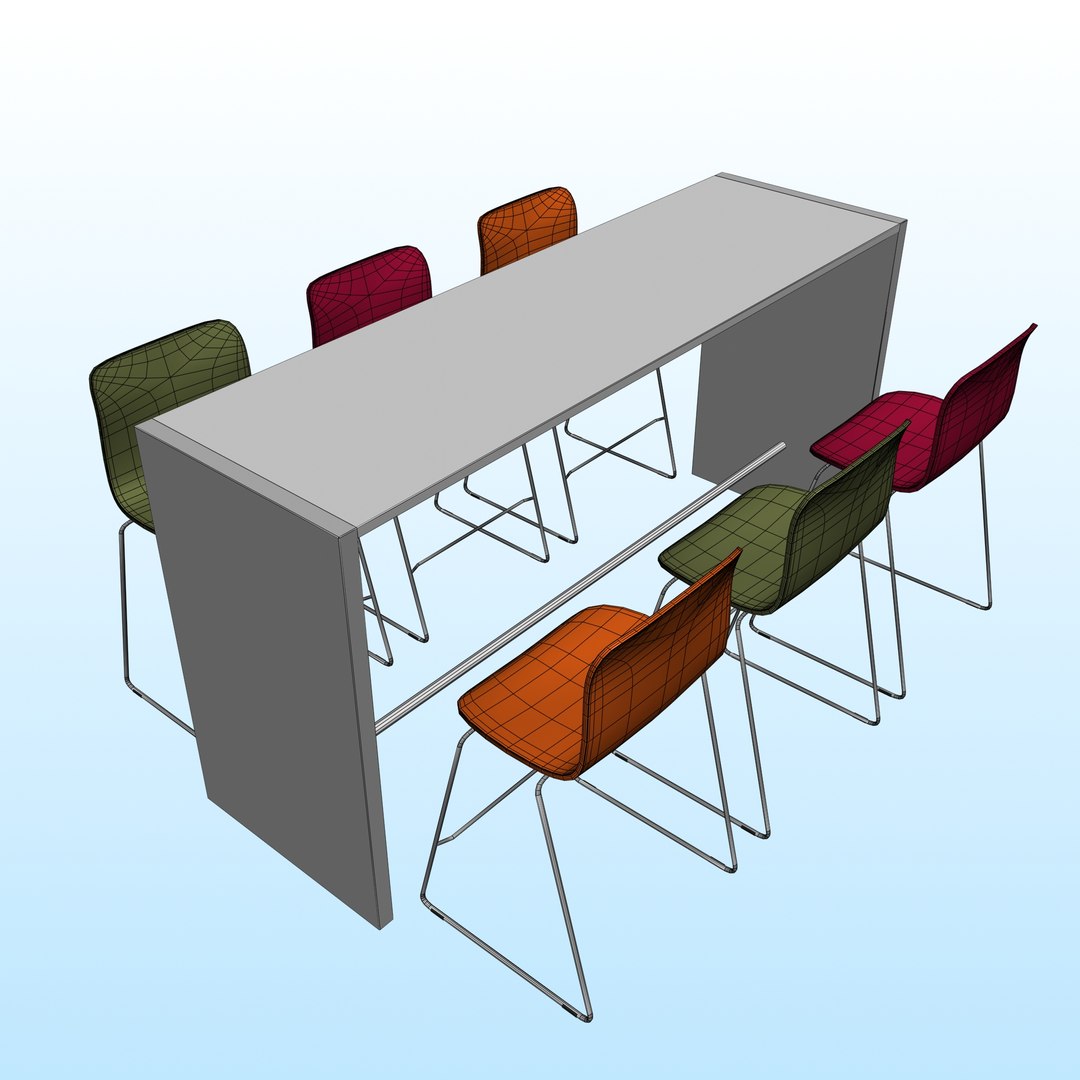 OFFICE CHAT TABLE PP 01 Model - TurboSquid 1744446