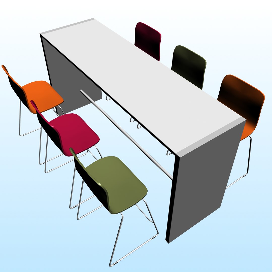 OFFICE CHAT TABLE PP 01 Model - TurboSquid 1744446
