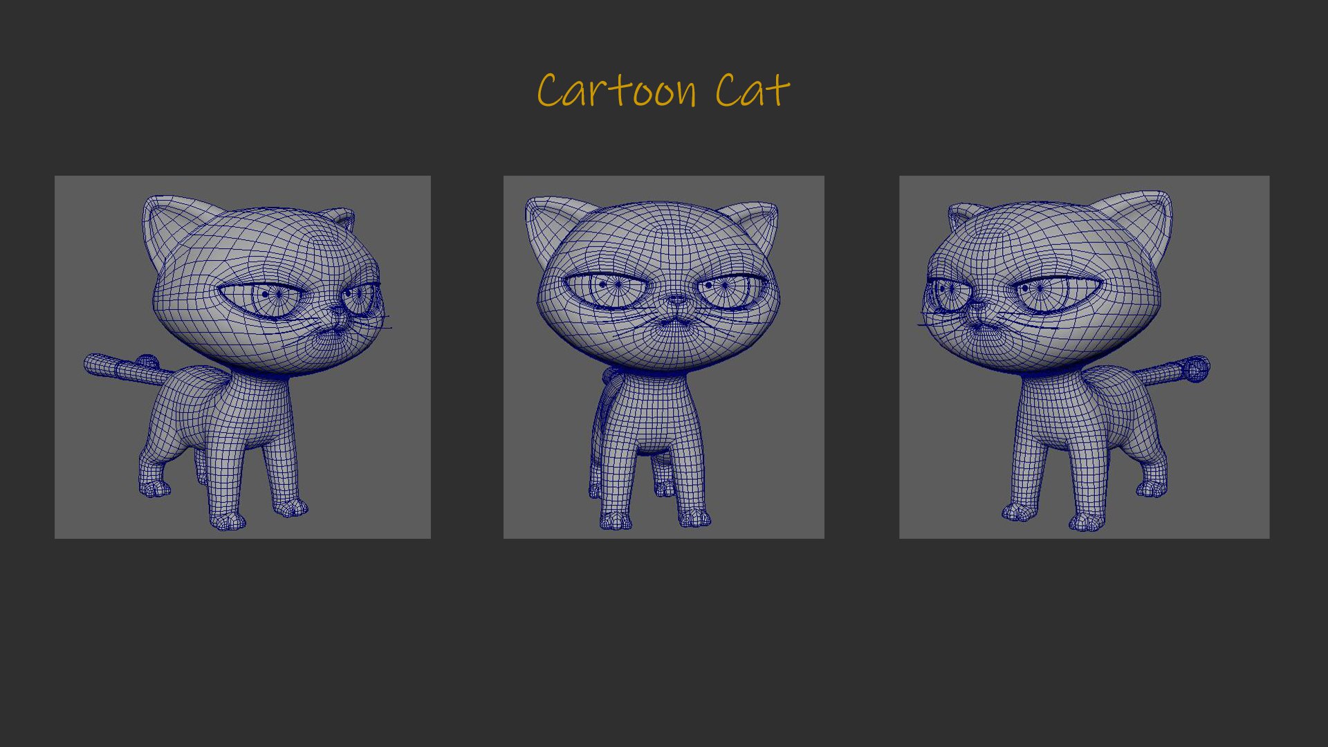 3D Model Cartoon Cat - TurboSquid 2133485