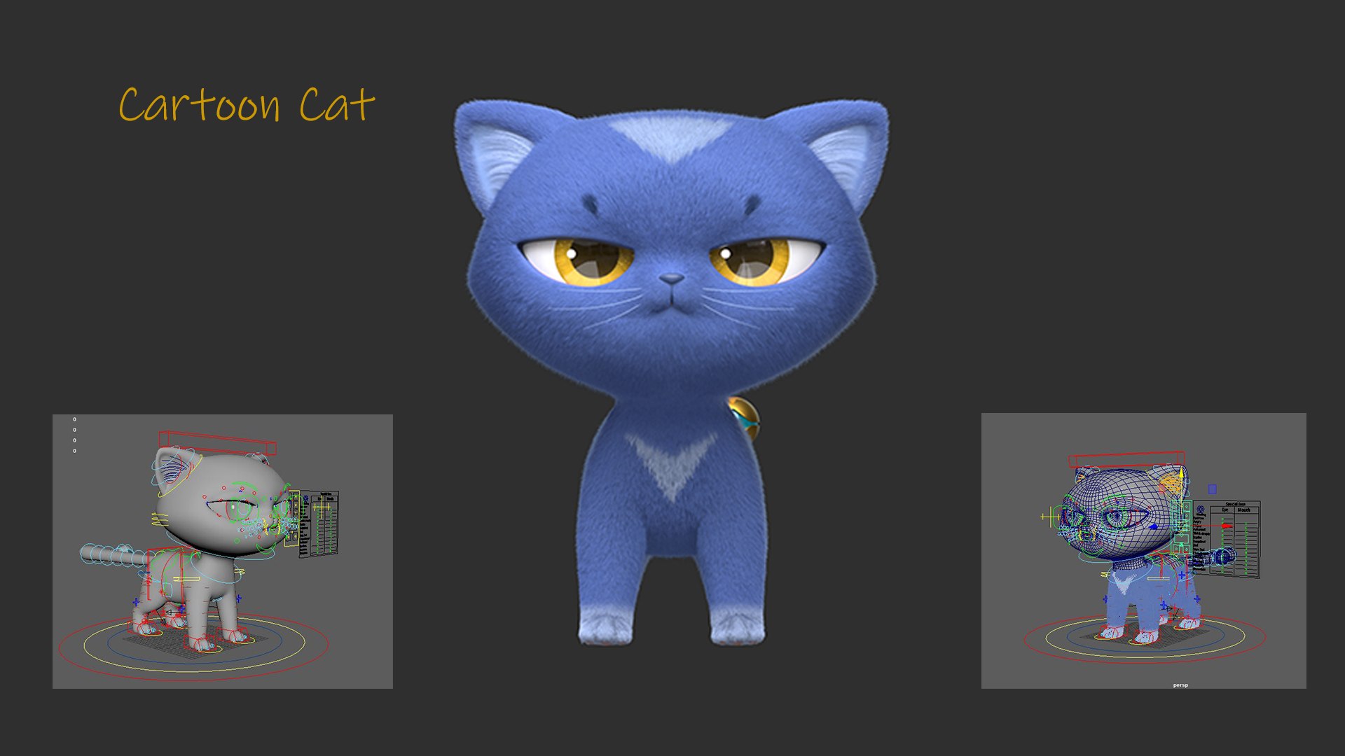 3D Model Cartoon Cat - TurboSquid 2133485