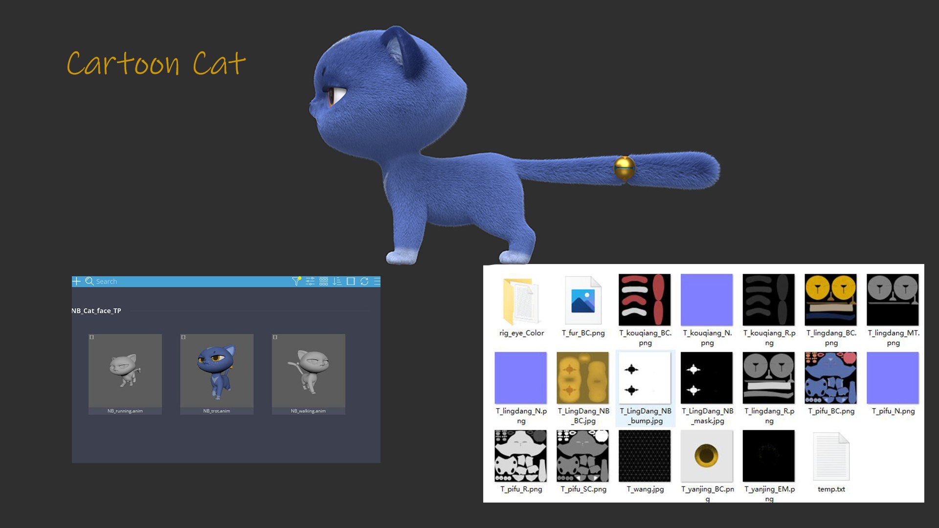 3D Model Cartoon Cat - TurboSquid 2133485