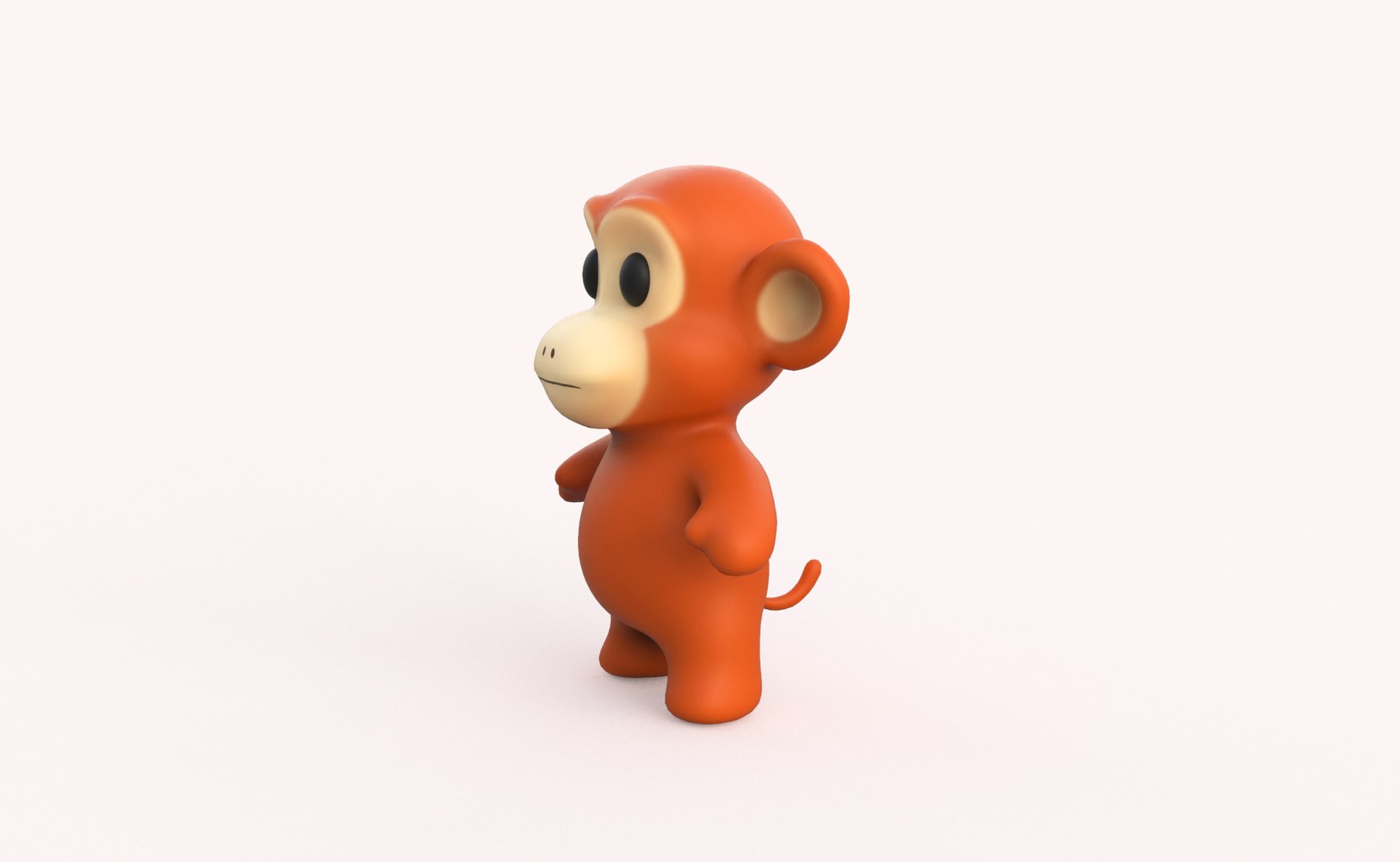 Little Animal Baby - Monkey Cute - Animated Model - TurboSquid 2282564